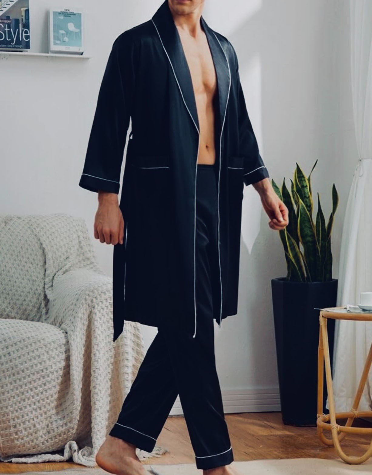 Sophisticated Mens Robe Set – Sheer Opulence